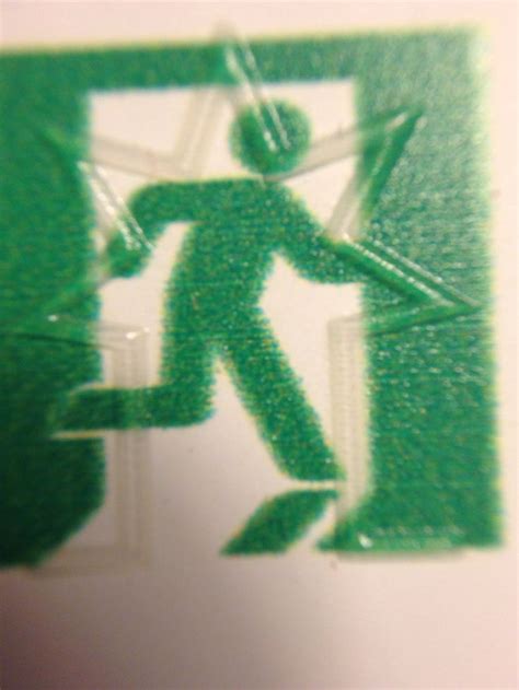 Tactile Symbols Do Not Need To Be Same As Visual Tactile Fire Exit Sign Needs To Be Sharp For