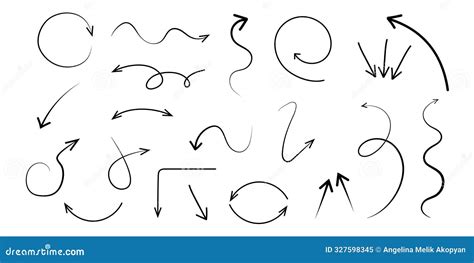 Set Arrow Icons Collection Different Types Of Arrows Sign Black Vector Arrows Fully Editable