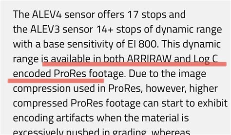 Isnt Arriraw Also Log C Encoded What Am I Missing Why Does It Mention Prores As Specifically