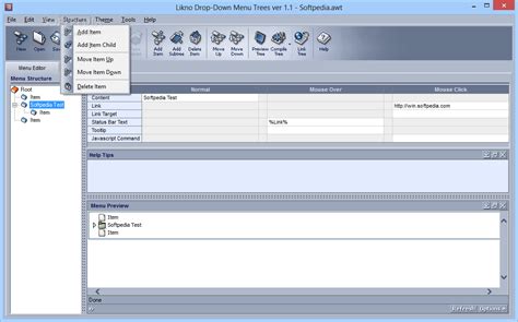 Likno Drop Down Menu Trees Download Softpedia