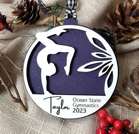 Personalized Gymnastics Ornament Gymnast Ornament Gymnastics T For
