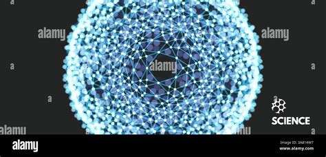 Sphere With Connected Lines Global Digital Connections Wireframe Illustration Abstract 3d