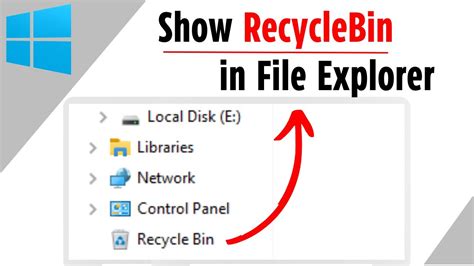 How To Show Recycle Bin In File Explorer Find Recycle Bin In File Explorer Youtube