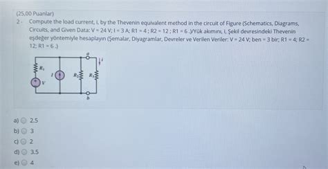 [solved] 2 compute the load current i by the thevenin e