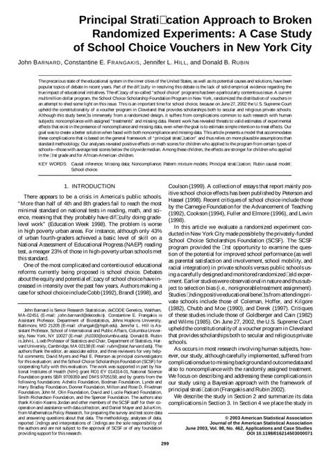 Pdf Principal Stratification Approach To Broken Biostatistics Dokumentips