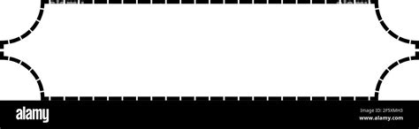 Dashed Line Border And Frame Vector Element — Stock Vector Illustration Graphic Clip Art Stock