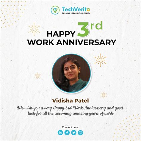Vidisha Patel On Linkedin Techverito 3rdworkanniversary Happinessatwork Proudtechveritian