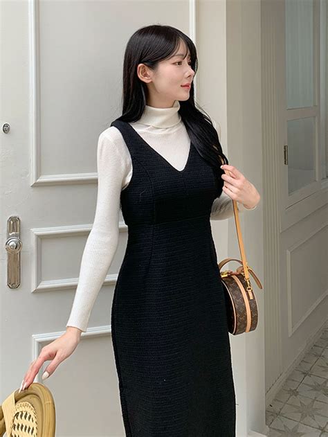 루미에르 퀄리티로 승부본다🔥 베리 롱원피스 울원피스 모직원피스 겨울원피스 뷔스티에원피스 나시원피스 레이어드 원피스 가을원피스 하객룩 하객원피스 트위드원피스 플레어