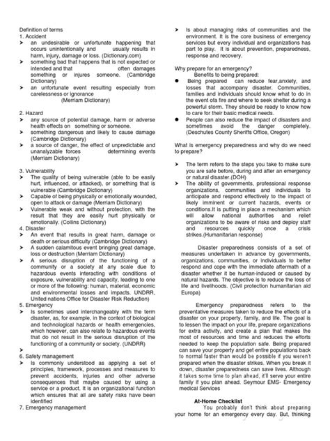 Emergency Learning Material Pdf Emergency Management Federal Emergency Management Agency