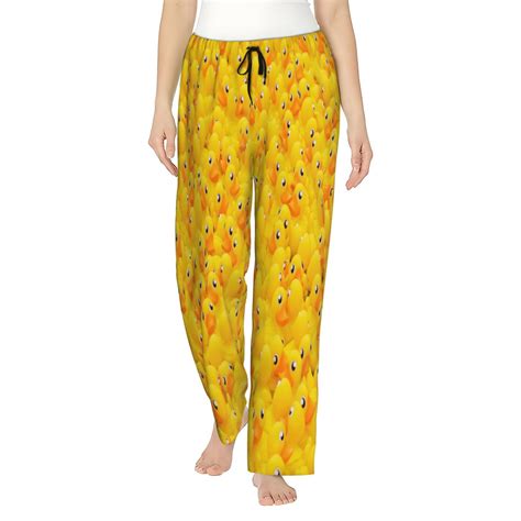Vsdgher Duck Floating In The Pool Pajamas Pants For Women Lounge For