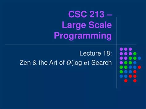 Ppt Csc 213 Large Scale Programming Powerpoint Presentation Free