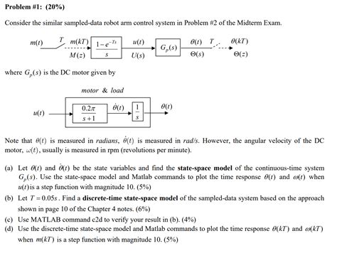 Consider The Similar Sampled Data Robot Arm Control