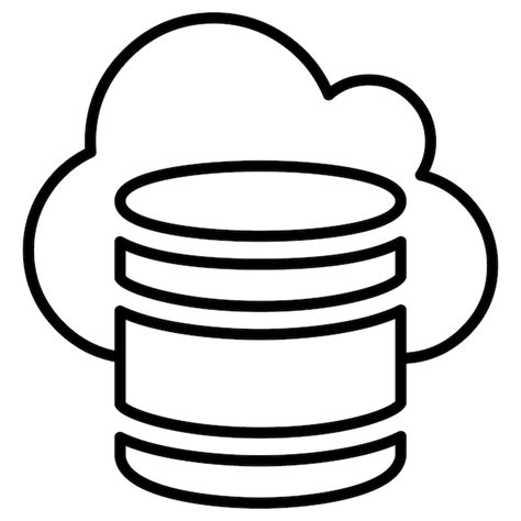 Premium Vector Cloud Database Icon