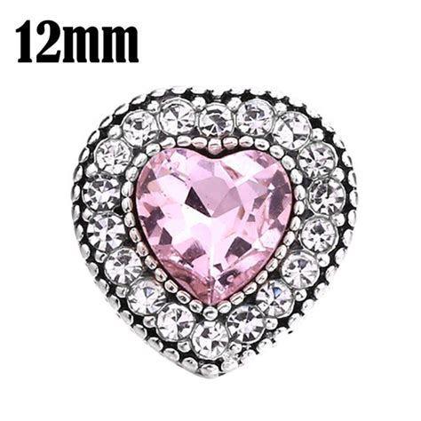 Little Lola 12mm Passion Snap In Pink Lola Gems