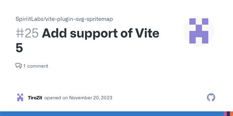 Add Support Of Vite 5 · Issue 25 · Spiriitlabsvite Plugin Svg