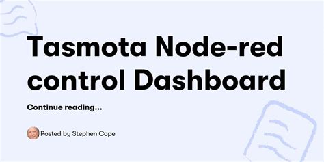 Tasmota Node Red Control Dashboard — Stephen Cope Buymeacoffee