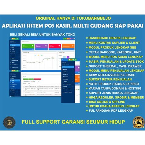 Jual APLIKASI WEB SOURCE CODE POS KASIR PENJUALAN INVENTORY BARANG NOTIFIKASI MULTI TOKO MULTI