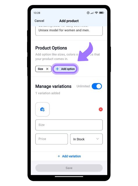 In The Displayed Manage Variations Block Select Or Add The Product Images