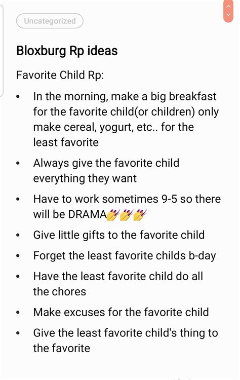More Bloxburg Rp Ideas