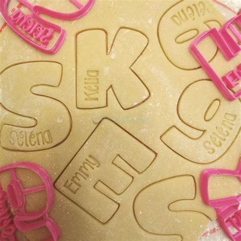 Customizable Letters And Numbers Cookie Cutters