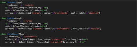 Multirelational Database Design Using Sqlalchemy Orm Corpnce