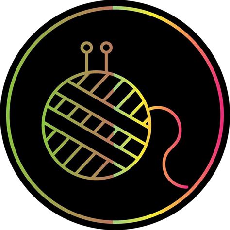 Wool Ball Line Gradient Due Color Icon 39266877 Vector Art At Vecteezy