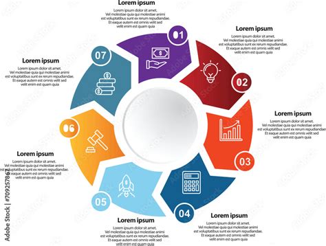 Collection Of Vector Circle Chart Infographic Templates For Presentations Advertising Layouts