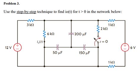 Solved Use The Step By Step Technique To Find Io T For T Chegg