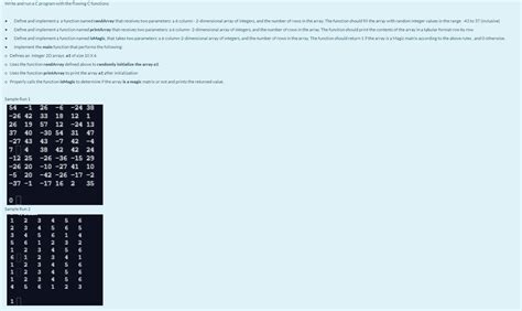 Write And Run A C Program With The Flowing C