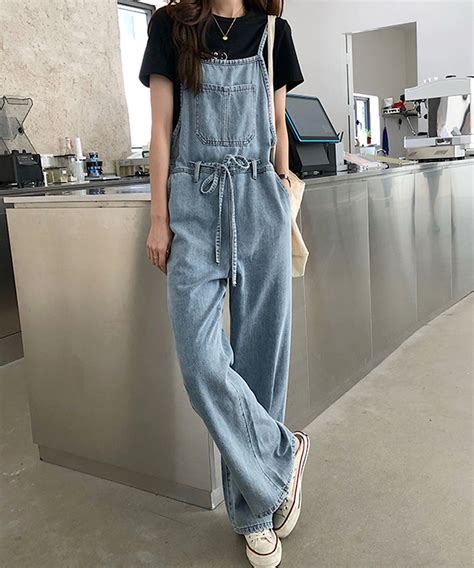 패션 바이 카카오 비트 데님 점프수트