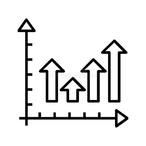 Chart Icon Symbol Vector Image Isolated On The White Background Stock