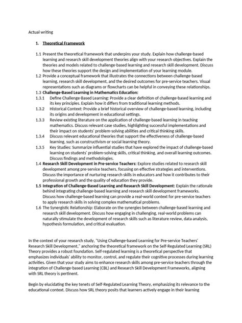 Actual Writing Theoretical Framework Pdf