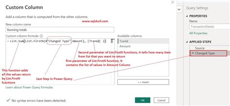 Running Totals In Power Query Sql Skull