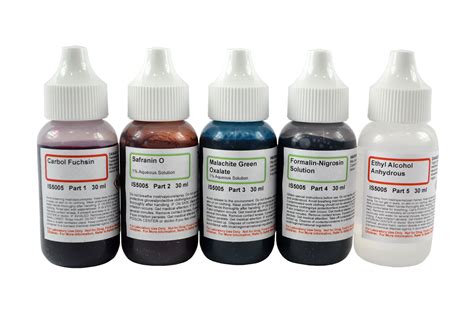 Spore Stain Chemicals Kit Nebraska Scientific