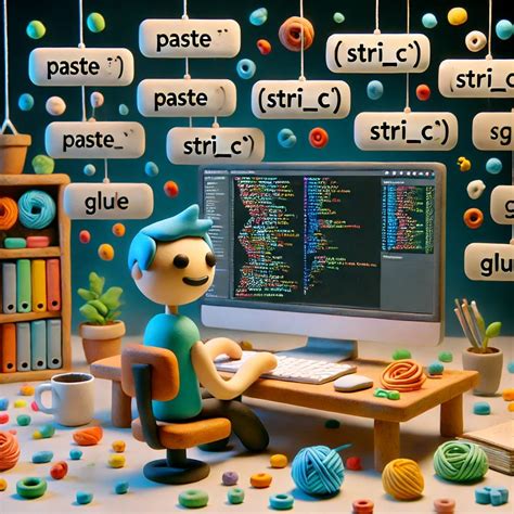 R Rstats Coding Rprogramming Stringr Stringi Glue Strings