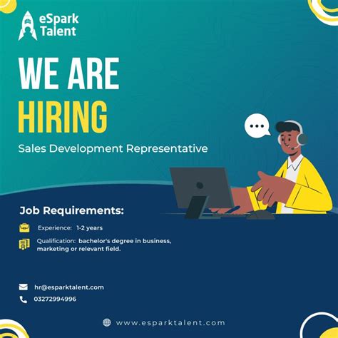 Espark Talent On Linkedin Salesdevelopmentrepresentative Sales Esparktalent