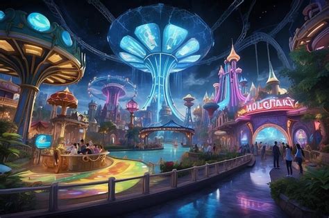 Premium Photo Immersive Augmented Reality Theme Park