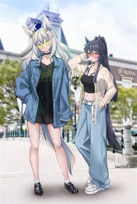 Narita Brian And Biwa Hayahide Umamusume Drawn By Kuzumochi