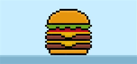 How To Make A Pixel Art Burger Mega Voxels