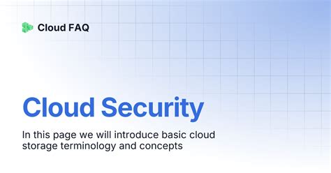 Cloud Security Cloud Faq