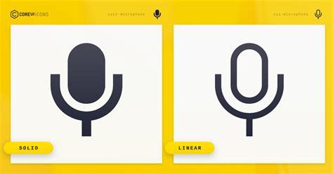 Microphone Icon · Linear · Coreui Icons · Svg Javascript Typescript And Webfont