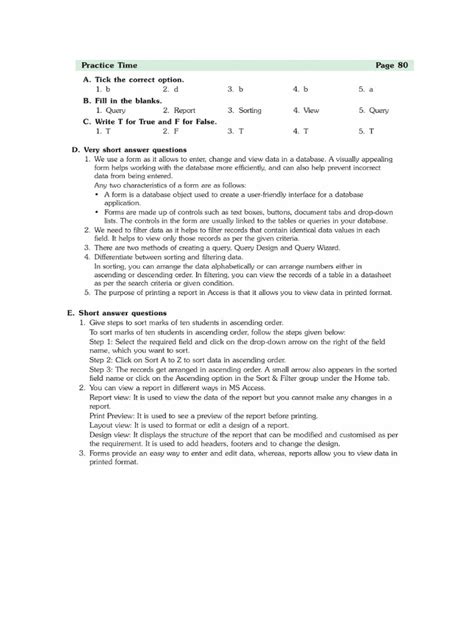 Chap 4 Tables Queries Forms And Reports In Access Pdf