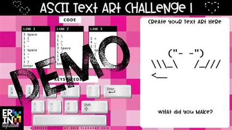 Valentines Day Coding Activities And Typing Practice Ascii Text Art Any Device
