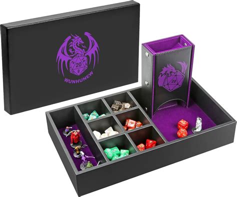 Dnd Dice Tray And Tower Storage Box 4 In 1 Dandd Dice Holder