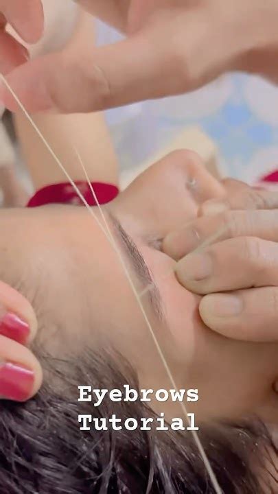 How To Do Perfect Eyebrows Threading Eyebrowts Tutorial Shorts