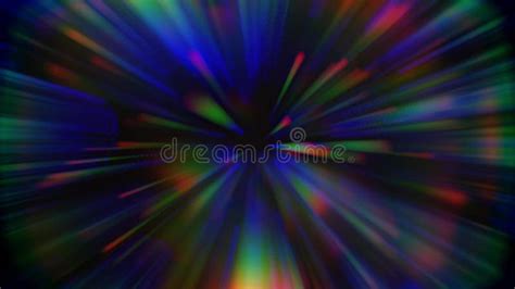 Colorful Abstract Light Patterns Create Visual Depth On A Dark Canvas