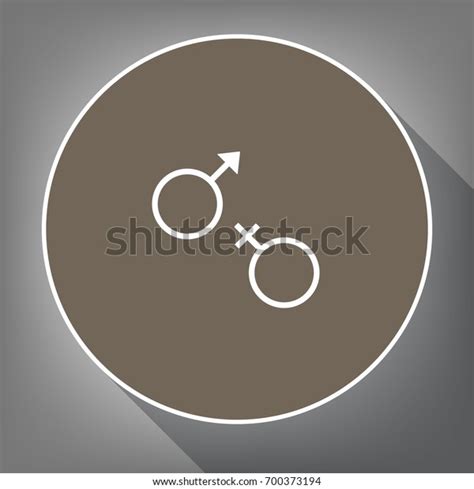 Sex Symbol Sign Vector White Icon Stock Vector Royalty Free 700373194 Shutterstock