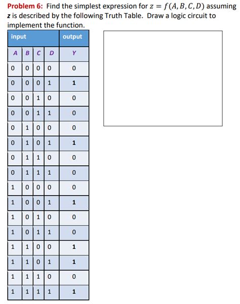 Solved Problem 6 Find The Simplest Expression For Z