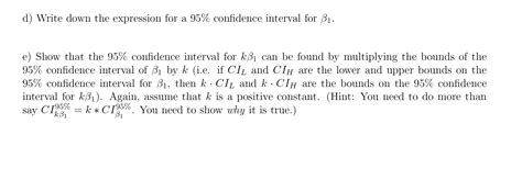 Solved Consider The Ols Estimates Of A Bivariate Regression