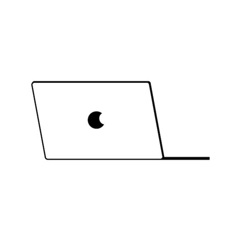 Premium Vector Laptop Outline Icon Vector